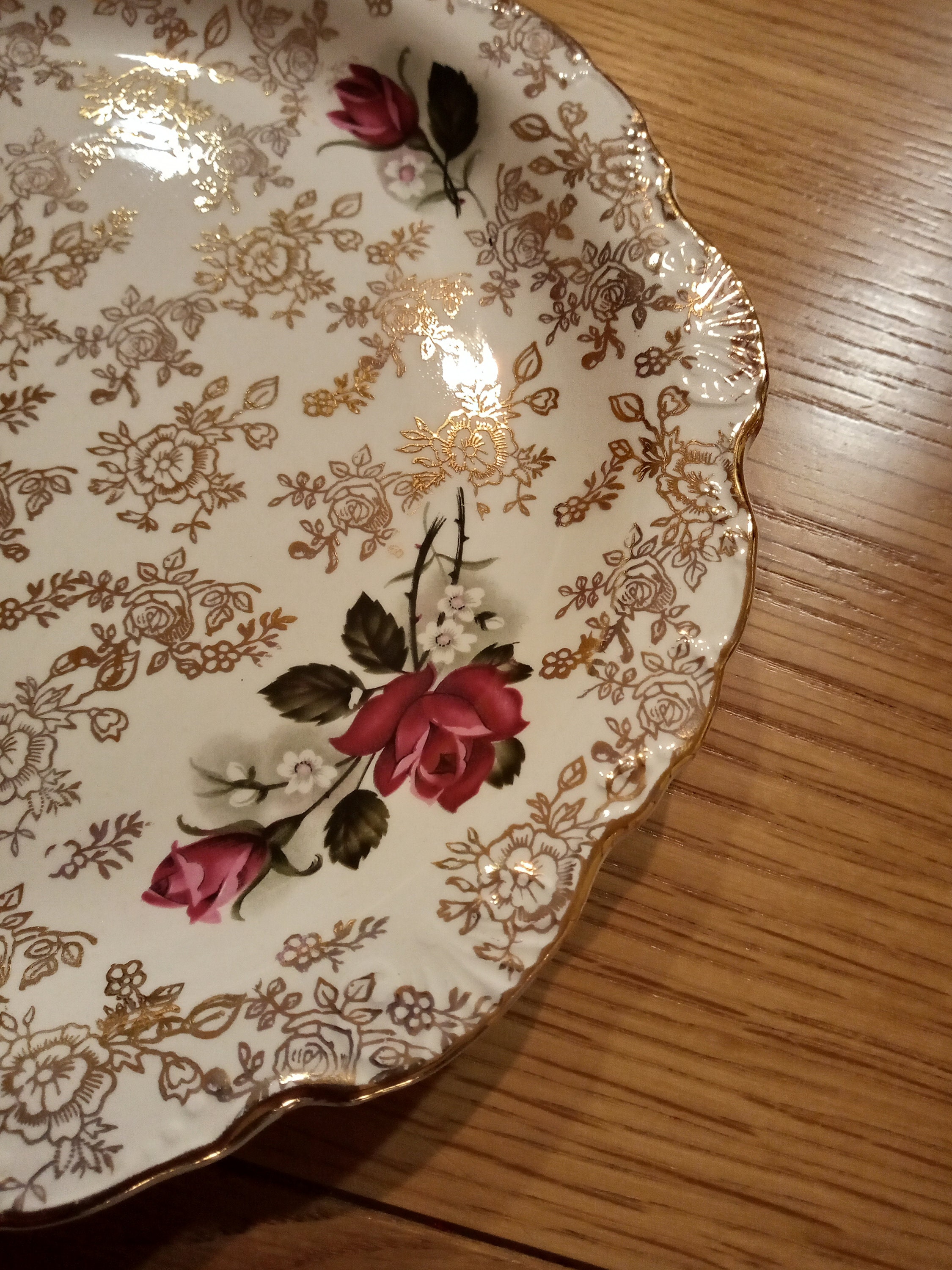 Vintage Old Foley James Kent China Cake/ Sandwich Plate and a | Etsy UK