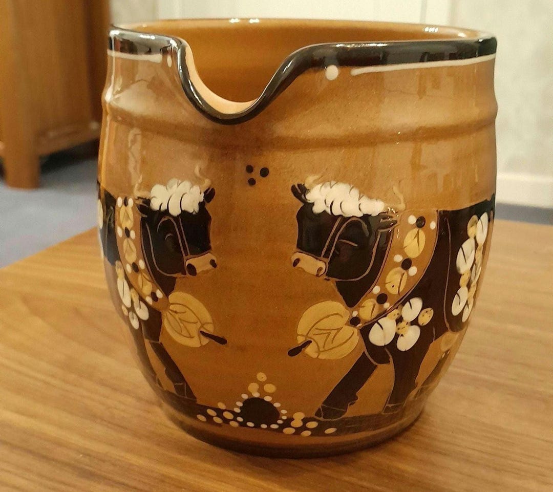 Vintage Peter Haid Pottery Pitcher/jug. Hand Decorated Art Pitcher ...