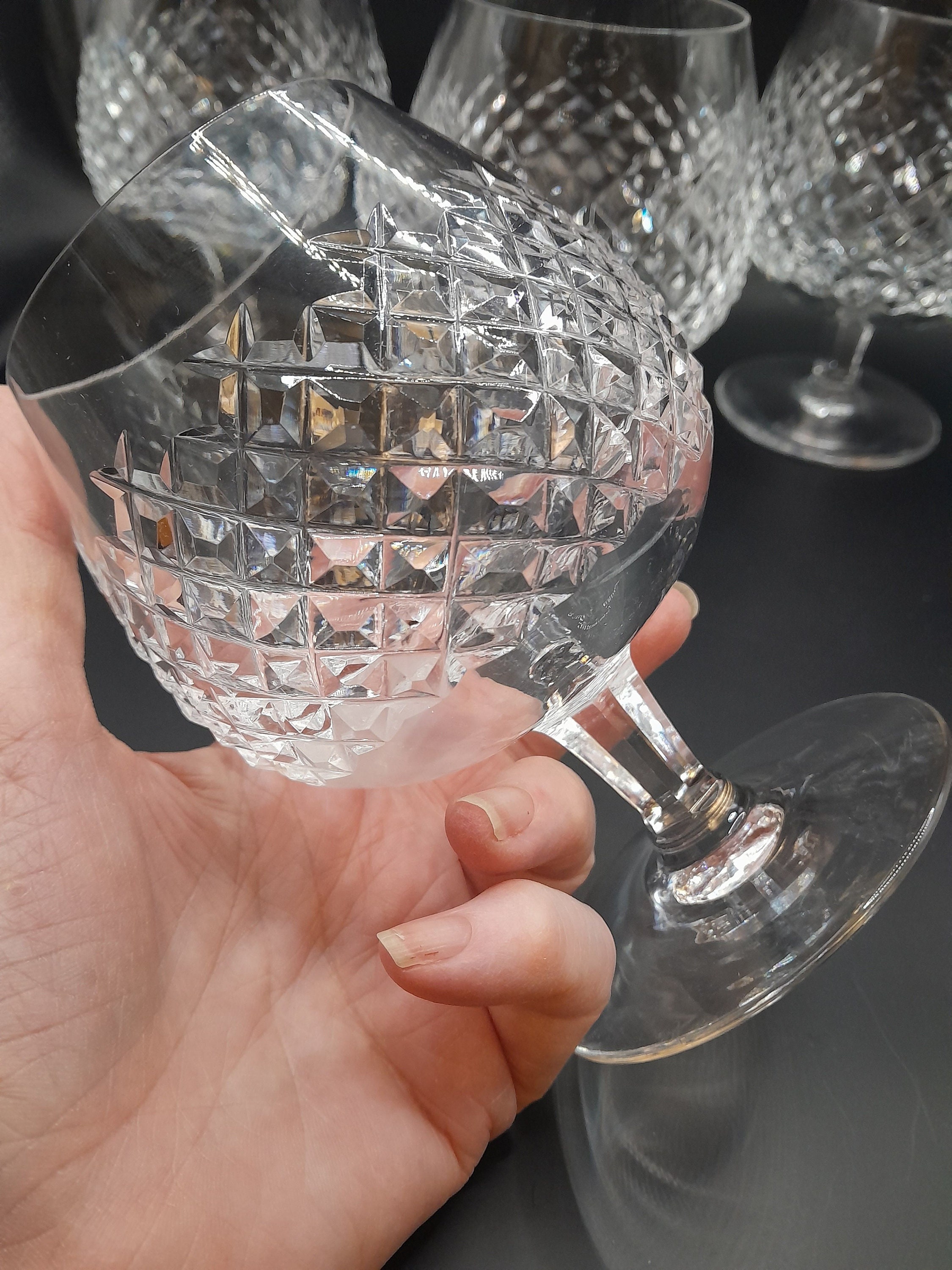 Vintage Pair of Waterford Crystal Brandy/cognac Glasses, Alana Pattern ...