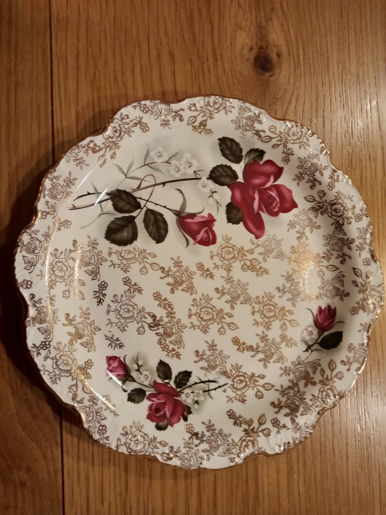 Vintage Old Foley James Kent China Cake/ Sandwich Plate and a - Etsy