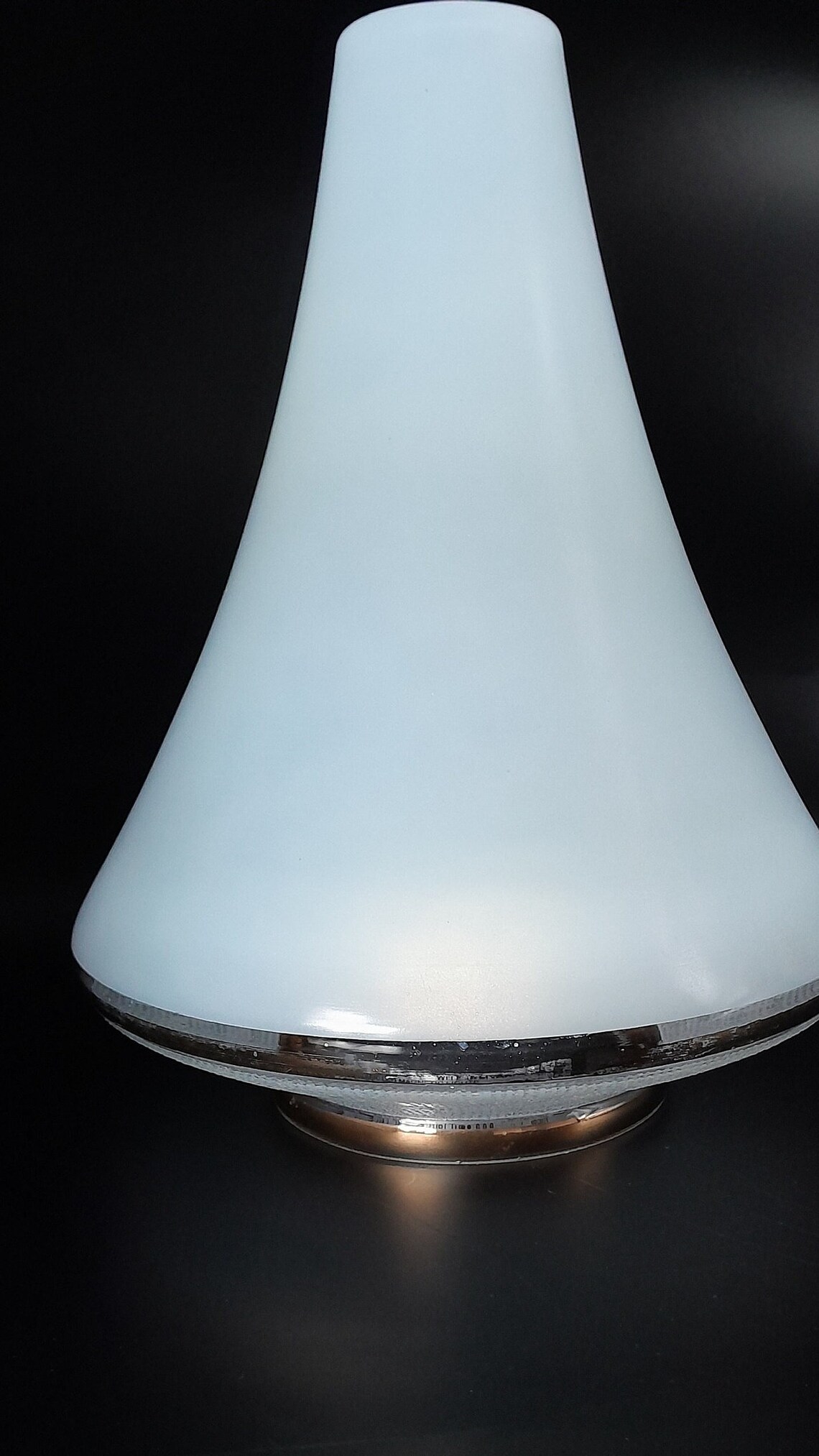 Vintage Opaque Cone Shaped Glass Lamp Shade, Ceiling Pendant. - Etsy