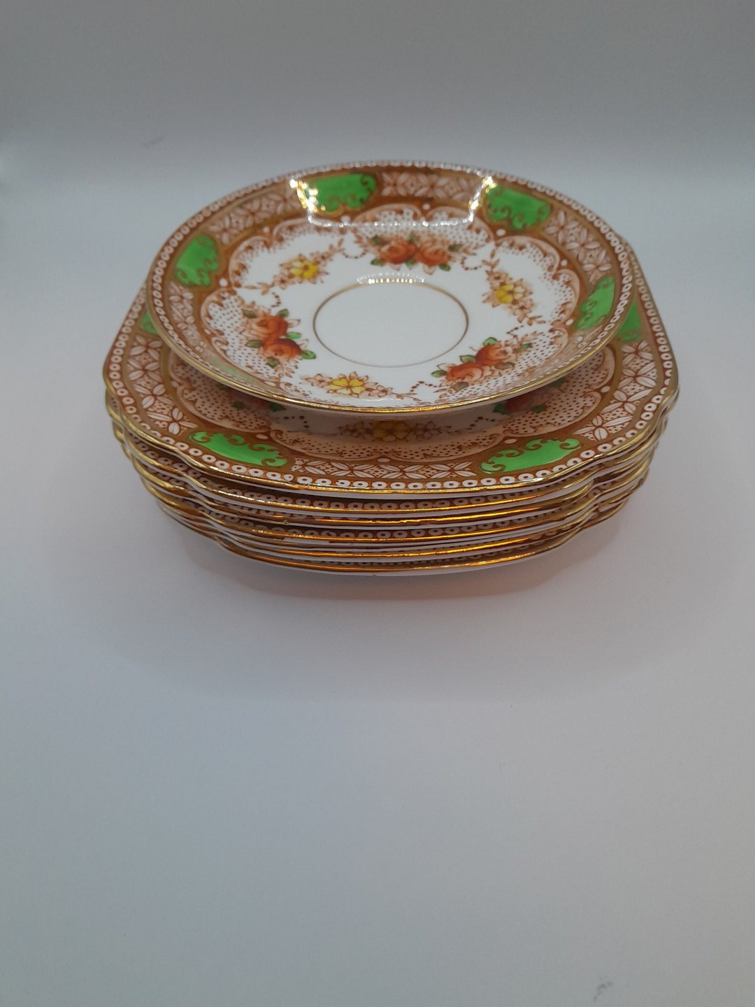 Vintage Salisbury Fine Bone China, Orphan Side Plates & Saucer. Sold ...