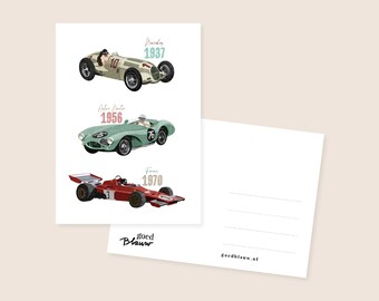 Formula 1 Greeting Card - Etsy