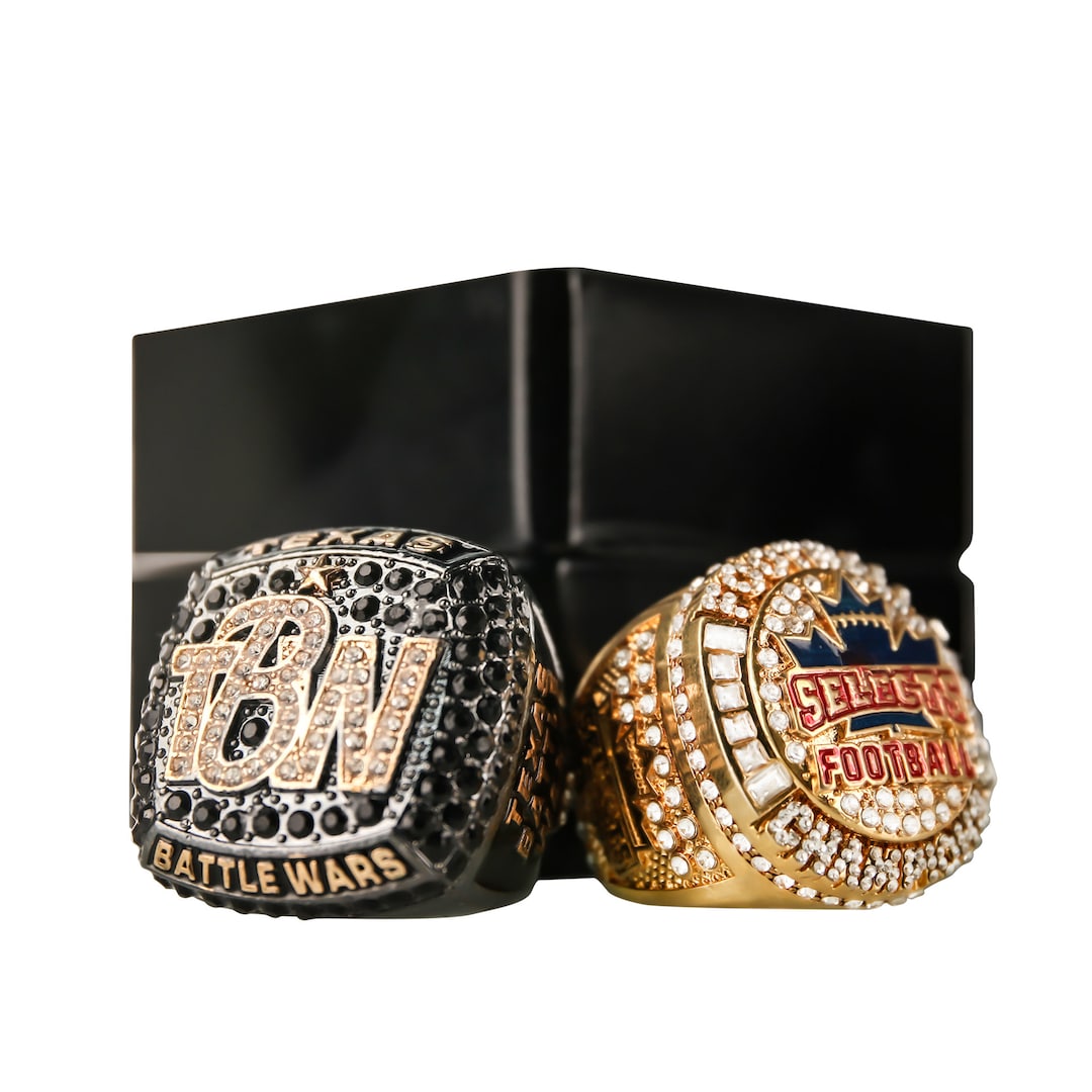Personalized Championship Ring Custom Logo and Text for Football ...