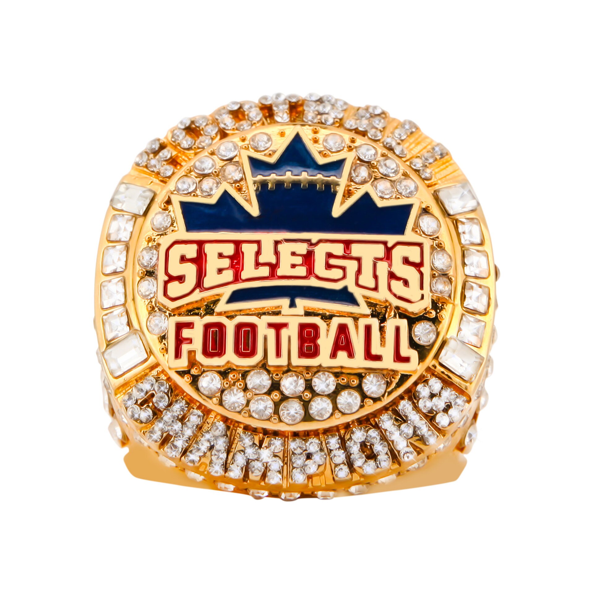Personalized Championship Ring Custom Logo and Text for Football ...