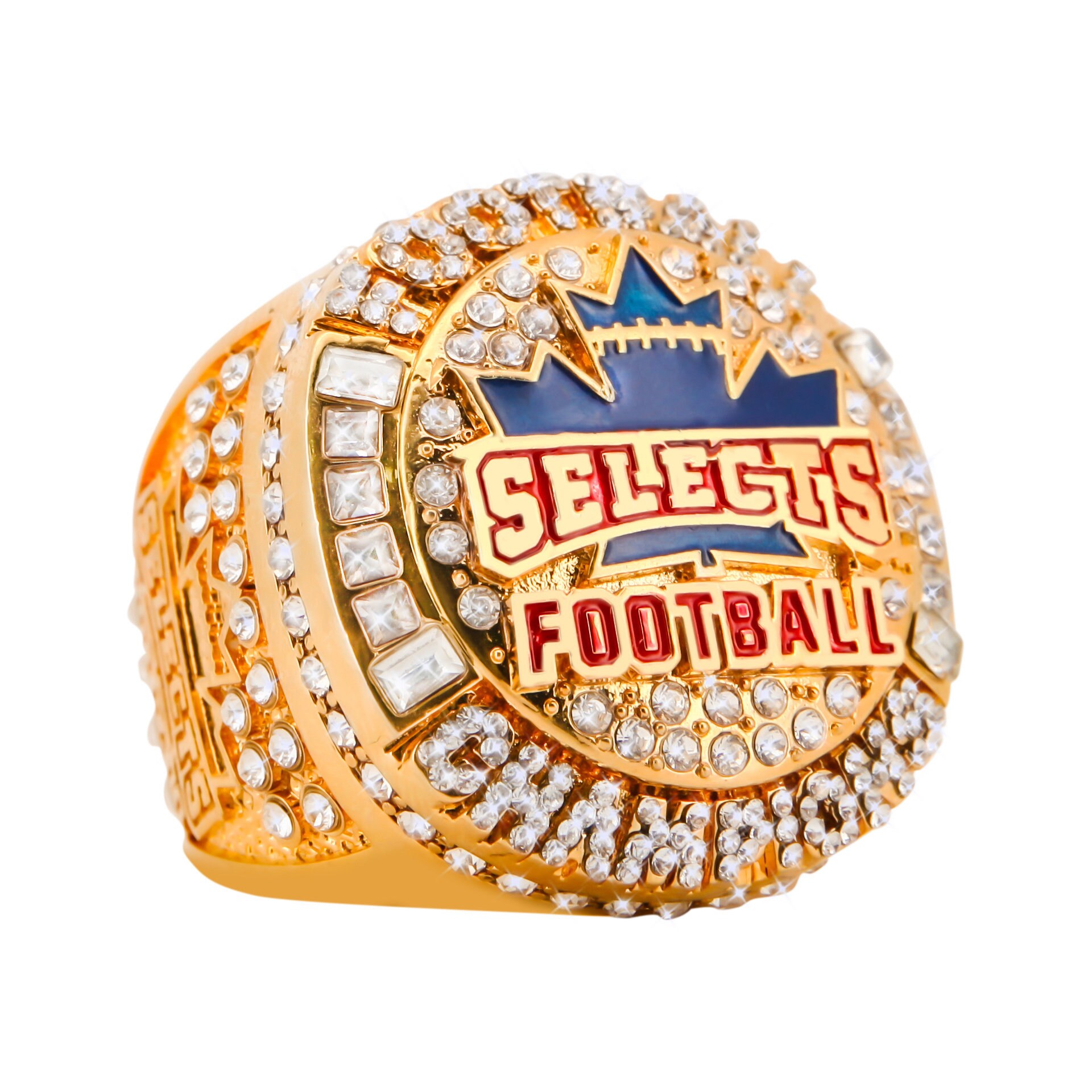 Personalized Championship Ring Custom Logo and Text for Football ...