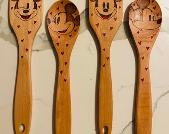 Mickey Mouse Spoons - Etsy