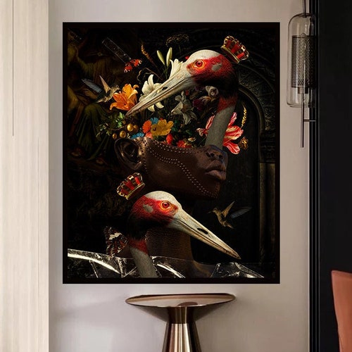 Wall Art Arfican Living Room Wall Art Home Decor Portrait - Etsy