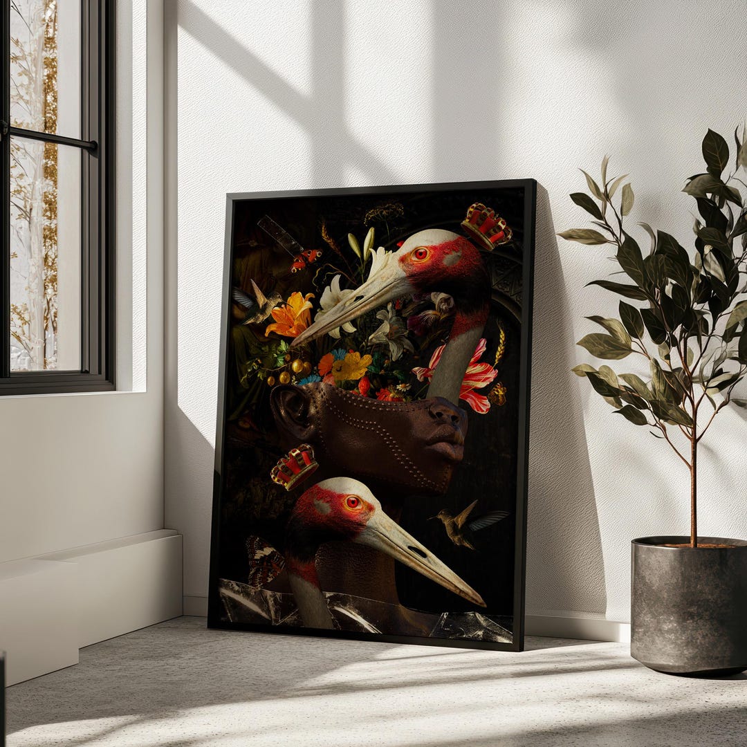 African Art Canvas Prints: Maximalist Large Wall Art - Etsy