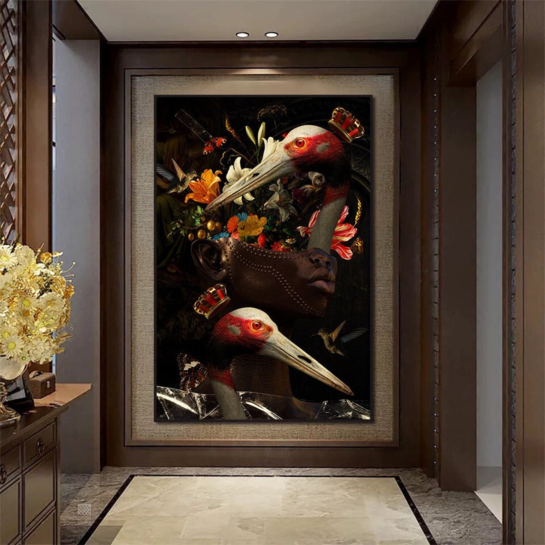 African Art Canvas Prints: Maximalist Large Wall Art - Etsy