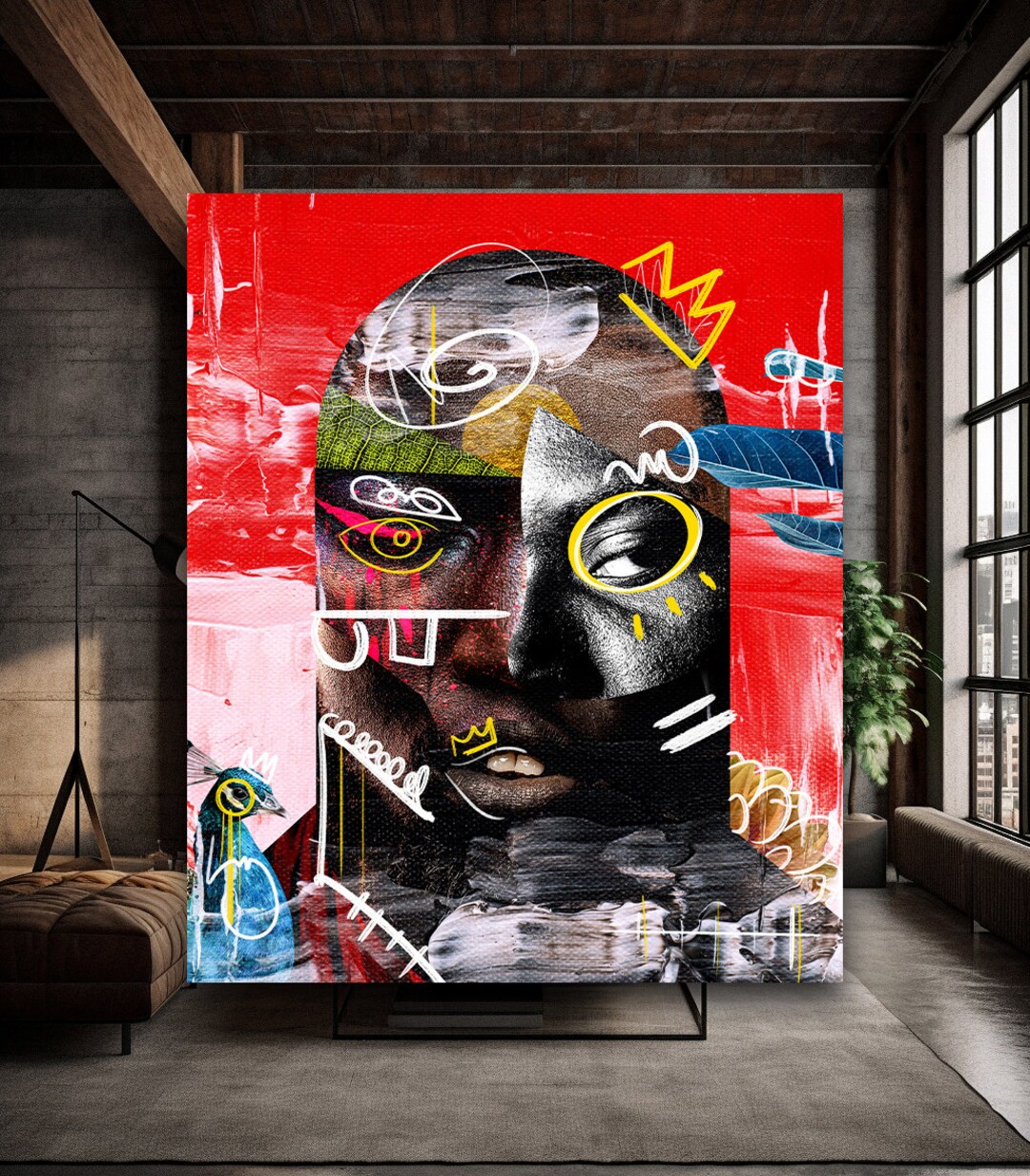 Basquiat Print Graffiti Wall Art African American Wall Art - Etsy