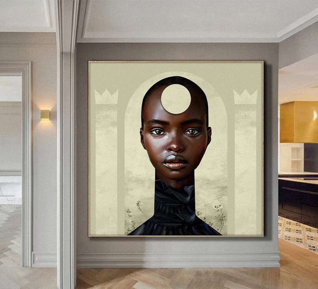 African American Wall Art for Living Room | Black Art Home Decor | Black Art Canvas Wall Art ...