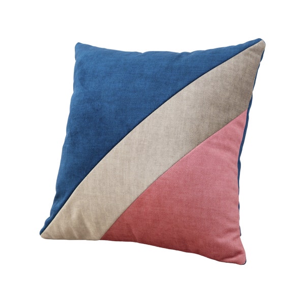 Color Block Pillow - Etsy