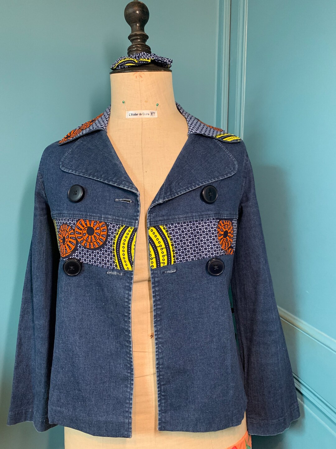 Denim Jacket With Wax Original Jacket Wax Jacket - Etsy