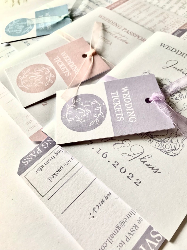Personalised Wedding Passport invitation Boarding Pass | Etsy