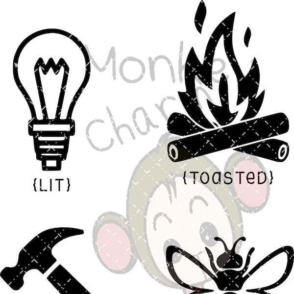 Buzzed Hammered Svg - Etsy