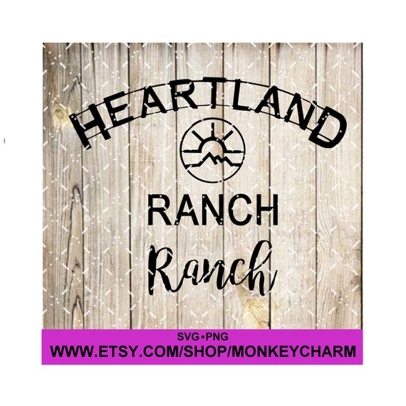 Heartland Ranch Logo... Cut File SVG AND PNG Files. Use Either - Etsy UK