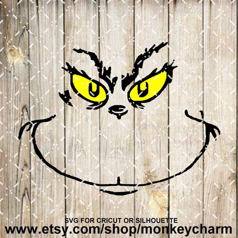 Grinch Faces for Decal - Etsy