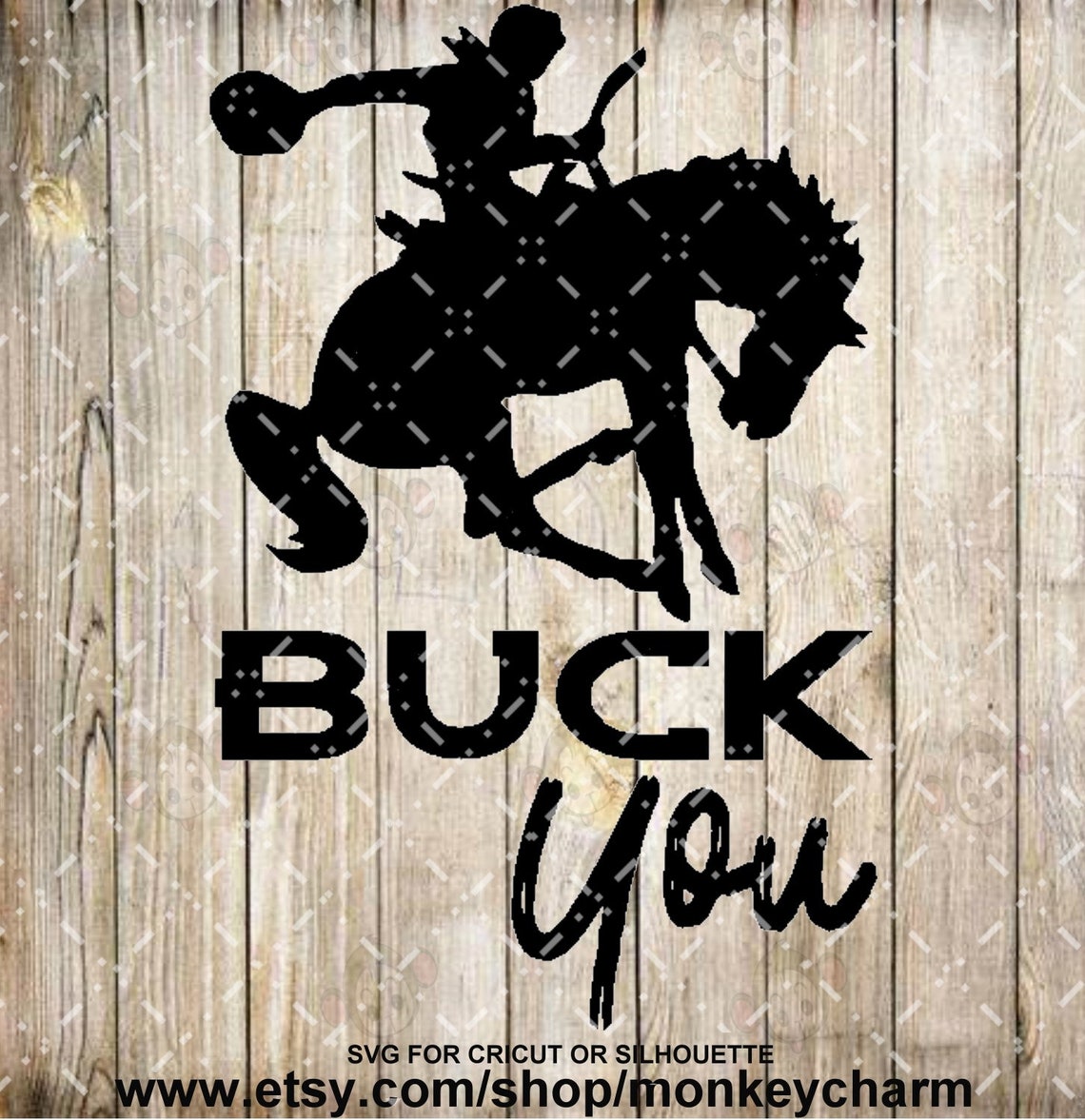 Buck You Bucking Bronco Cut File SVG AND PNG Files. - Etsy