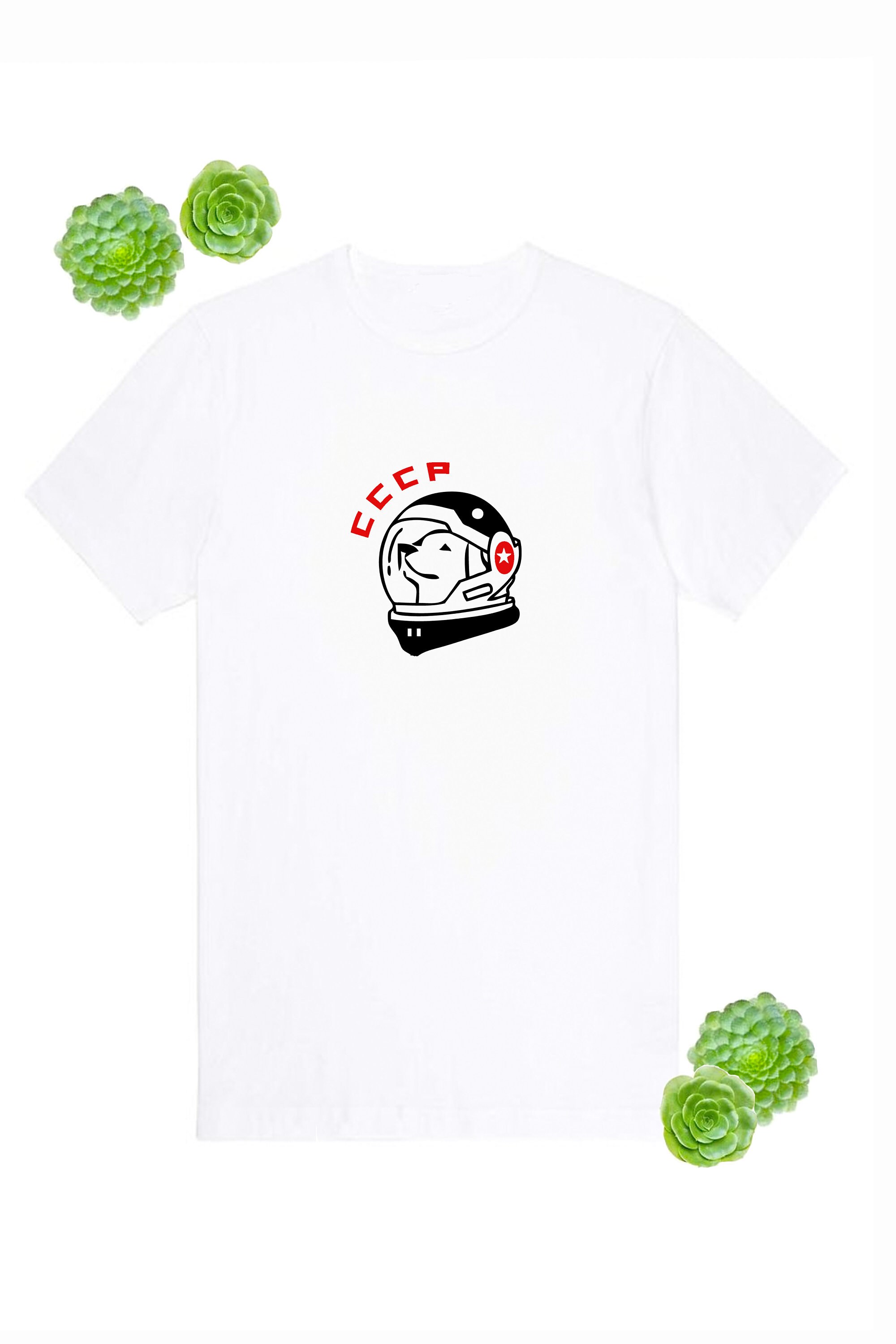 CCCP Space Dog Unisex Print Cotton T-shirt With Size - Etsy UK