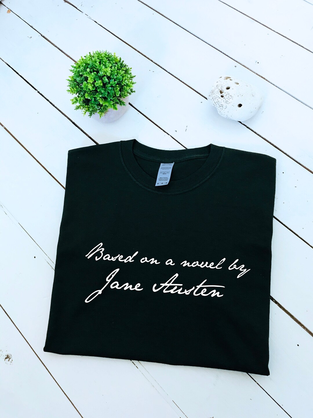 Jane Austen Novel Slogan T-Shirt: Pemberley Buchliebhaber Geschenk ...