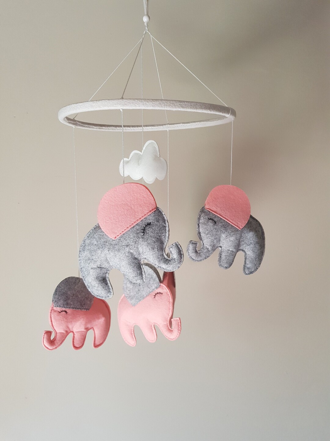 Baby Mobile Nursery / Elephants Mobile / Nursery Decor/ Cot Mobile ...