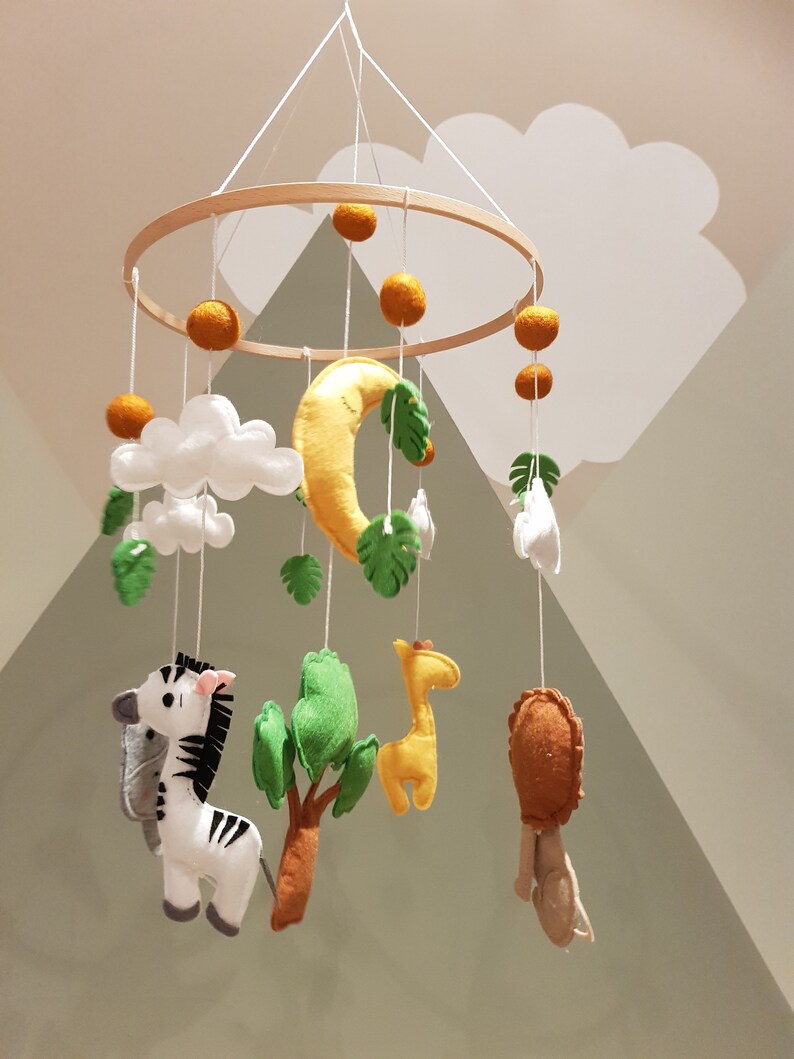 Baby Mobile Nursery / Safari Animals Mobile / Nursery Decor/ | Etsy