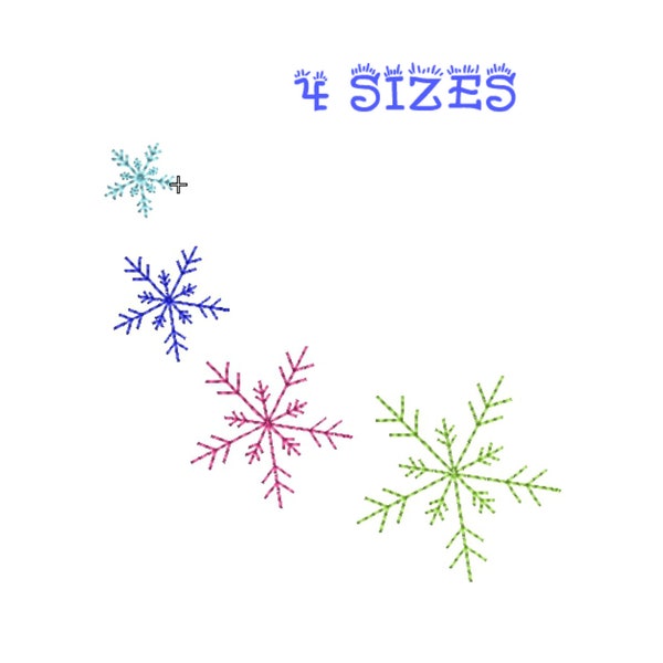Snowflake Embroidery - Etsy