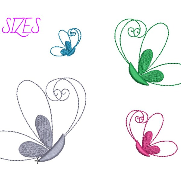 Butterfly Embroidery - Etsy