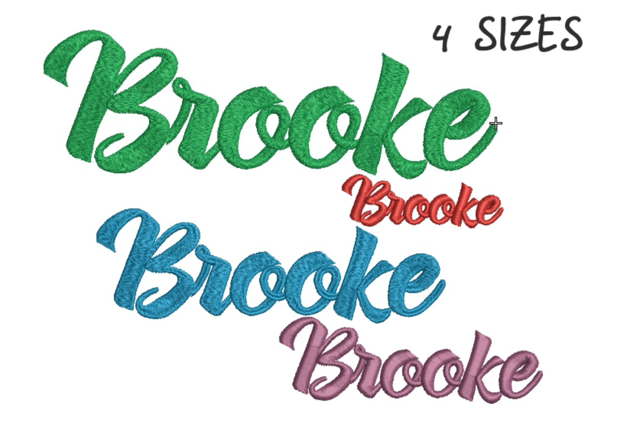 Brooke embroidery designs custom name embroidery designs | Etsy