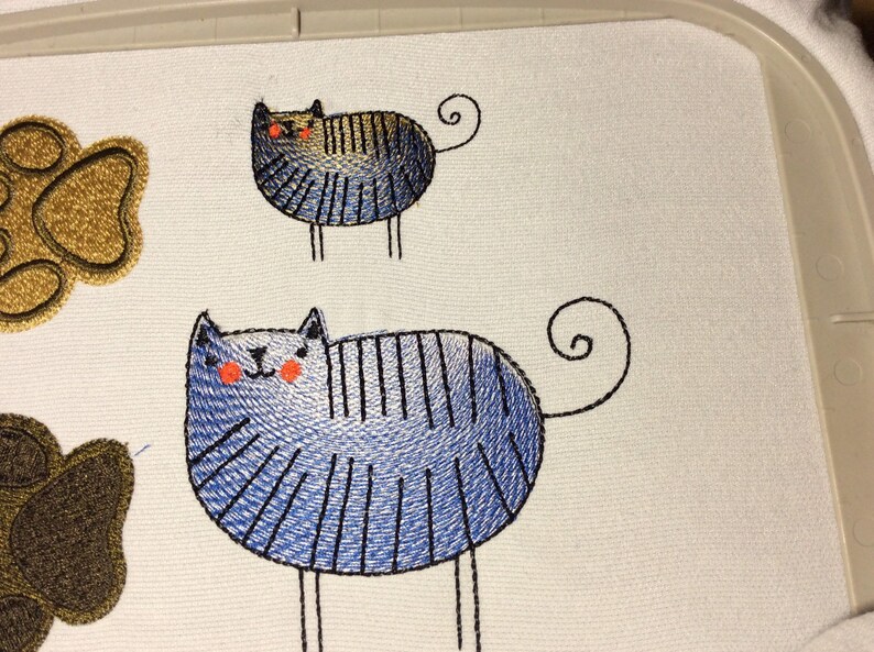 Funny Cat Embroidery Design Cat Machine Embroidery Design Hoop - Etsy