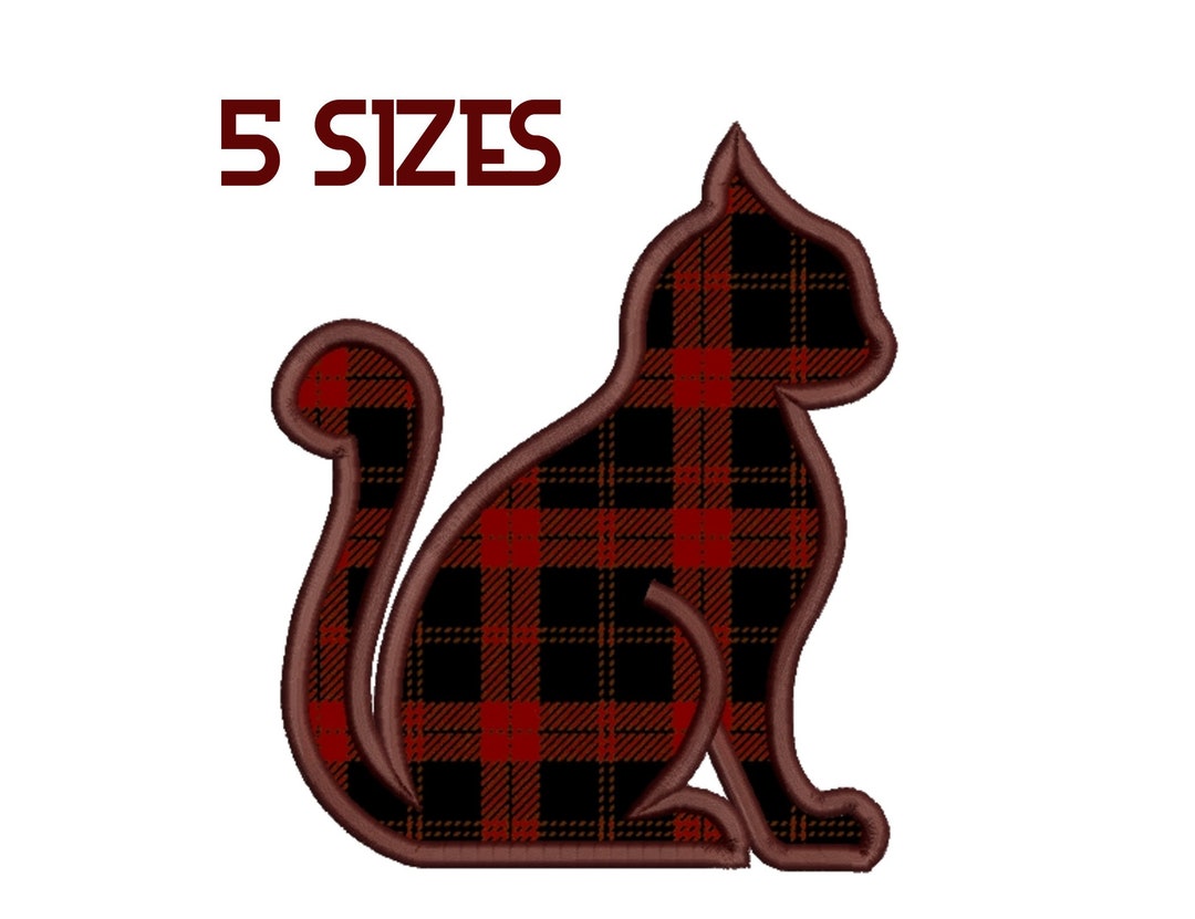 Cat Appliqué Embroidery Design Cat Machine Embroidery Designs Applique ...