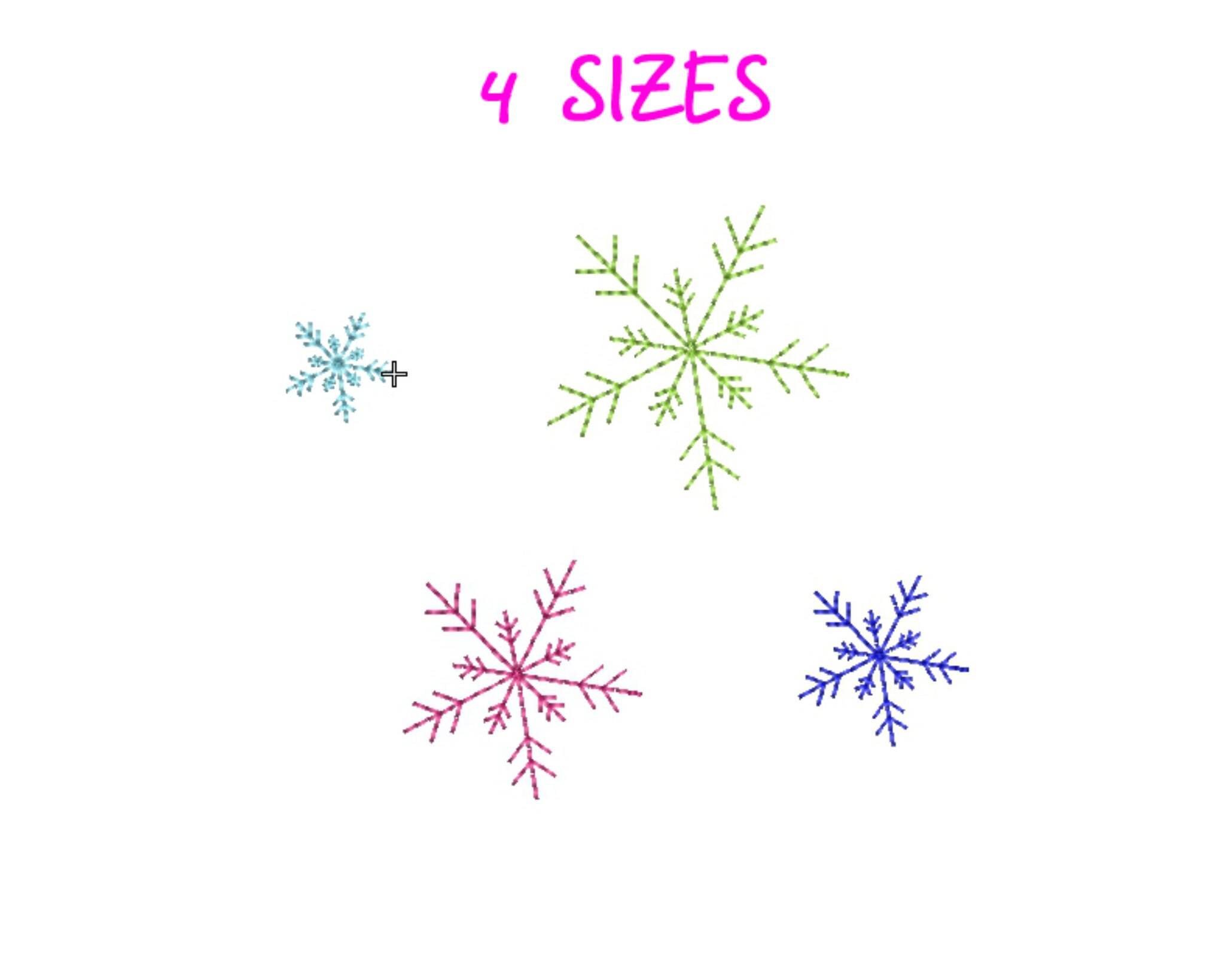 Mini Snowflakes Machine Embroidery Designs Snowflake Hoop 4x4 | Etsy