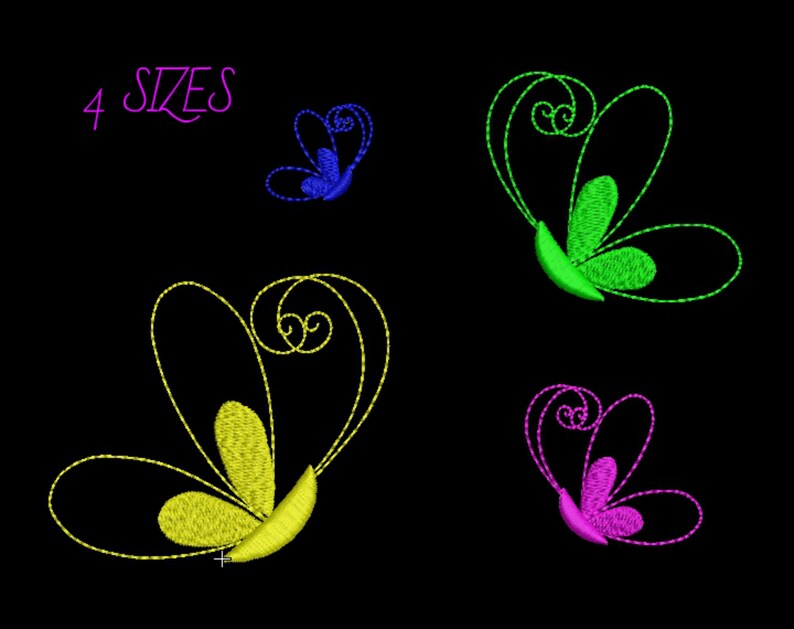 Mini Butterfly Embroidery Design Butterfly Mini Machine - Etsy