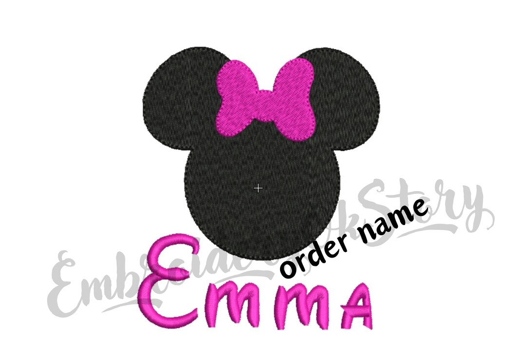 Mouse Custom Name Embroidery Design Mouse Personalized Name Machine ...