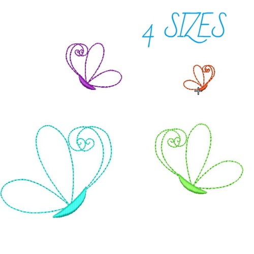 Lite Butterfly Embroidery Design Butterfly Mini Machine - Etsy