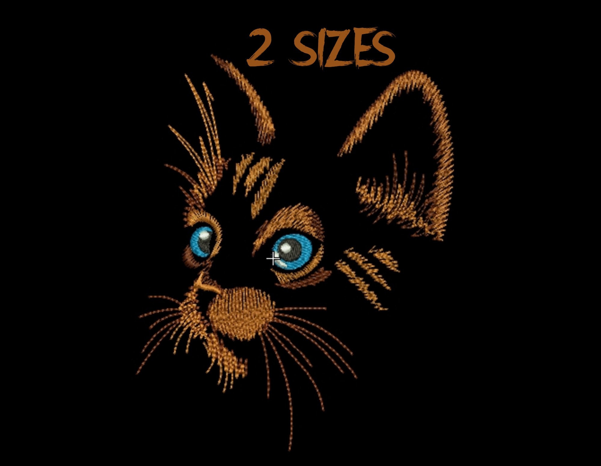 Cat Embroidery Designs Kitten Machine Embroidery Design Cute | Etsy