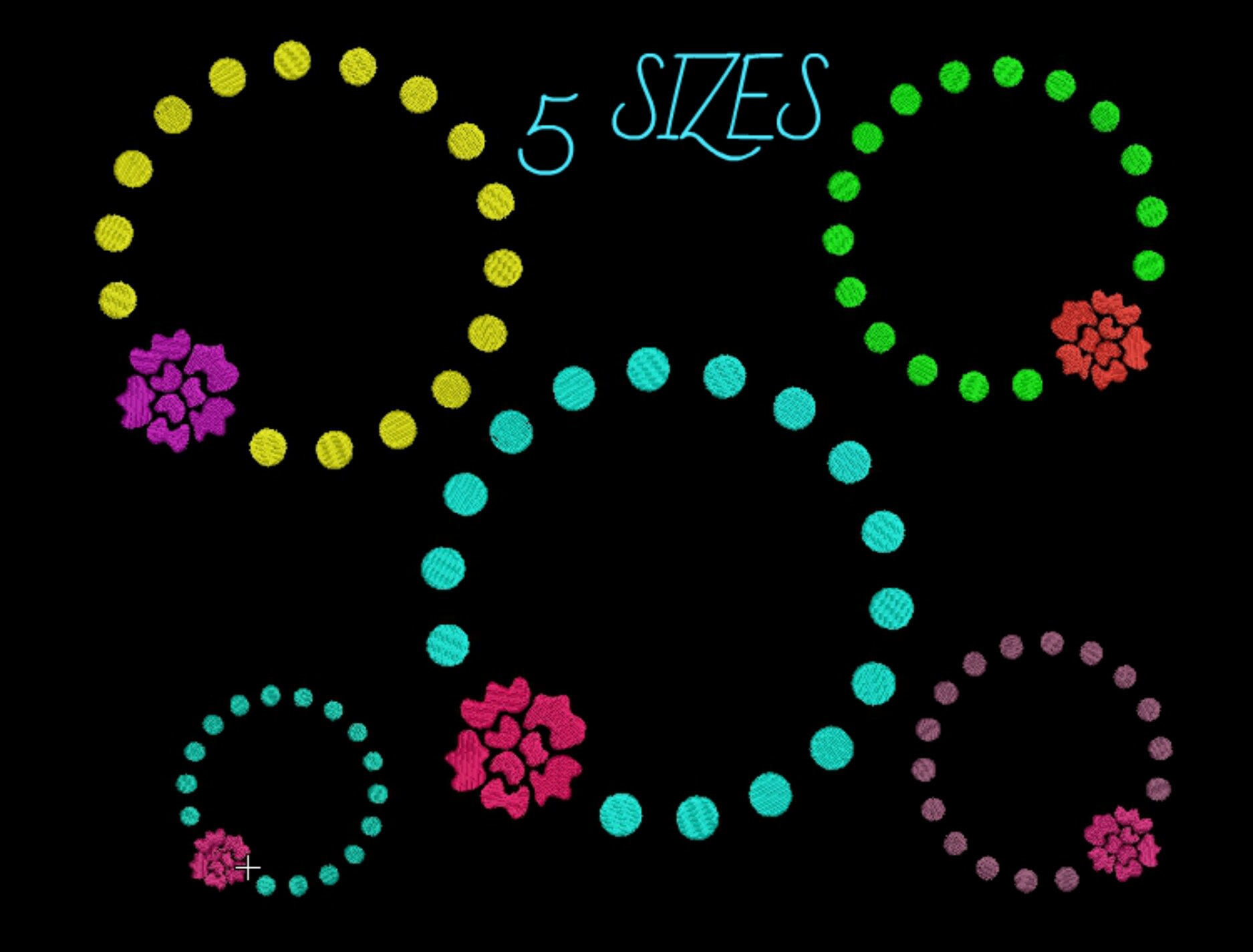 Frame Embroidery Design Frame Machine Embroidery Designs | Etsy