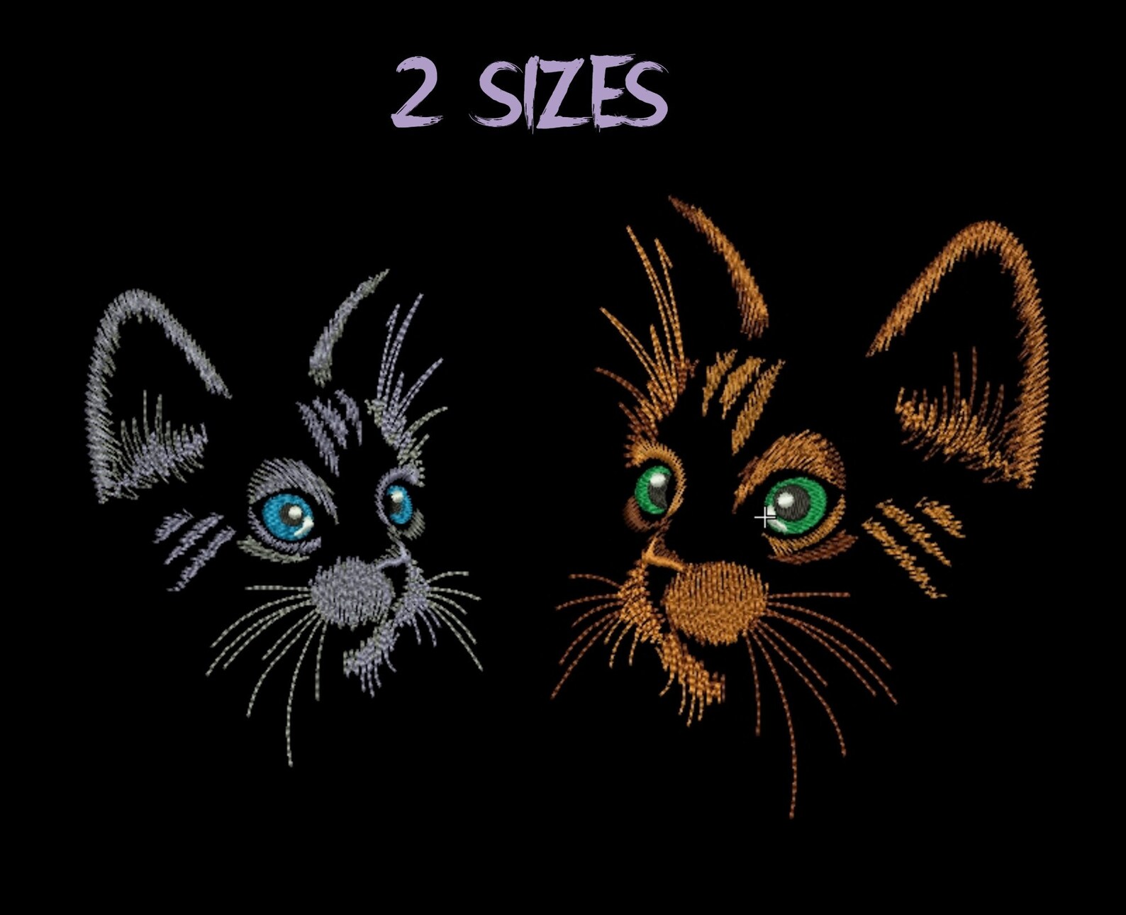 Cat Embroidery Designs Kitten Machine Embroidery Design Cute Pet ...