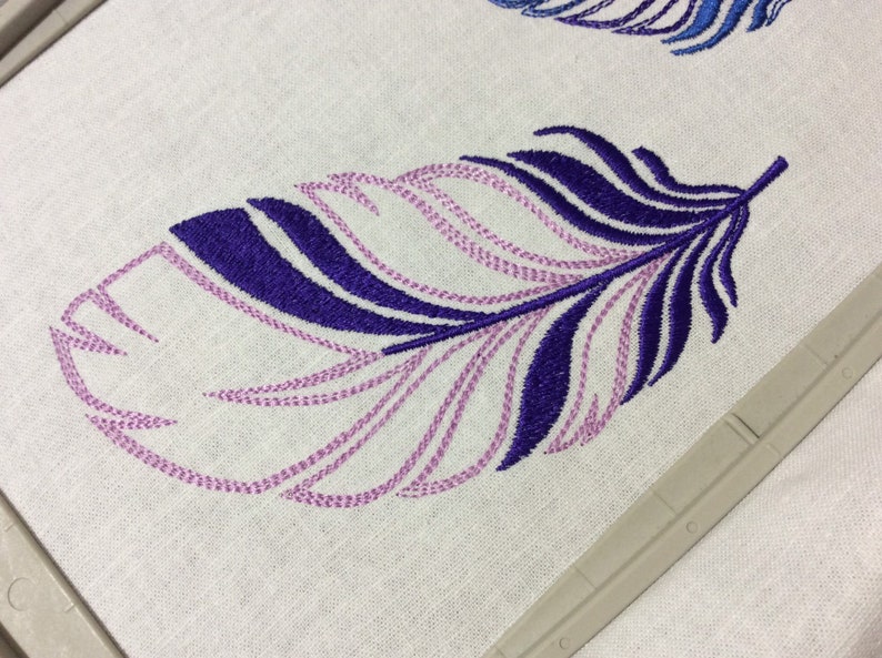 Feather Embroidery Designs Birds Feather Set Machine - Etsy