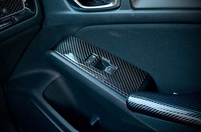 2022 Honda Civic Carbon Fiber Window Switch Trim - Etsy