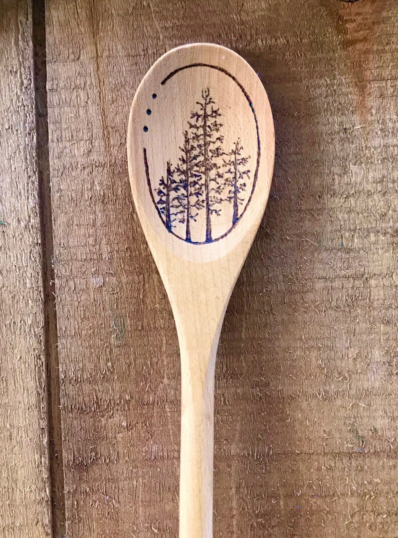 Handmade 14 One of a Kind Wood Burned Spoons. - Etsy