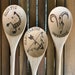 Zodiac Pyrography Jumbo 14 Wooden Spoon. Handmade. Wood - Etsy