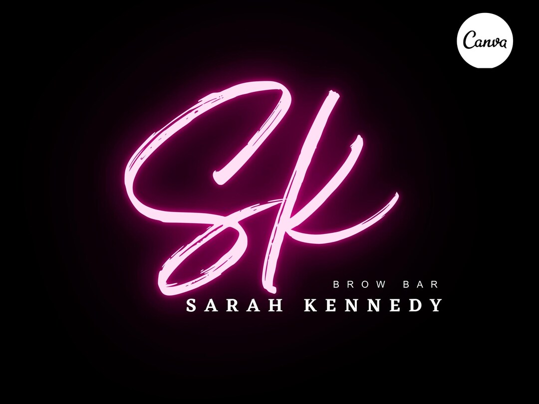 DIY Neon Signature Logo for Boutique, Neon Logo for Hair Salon, Girly ...