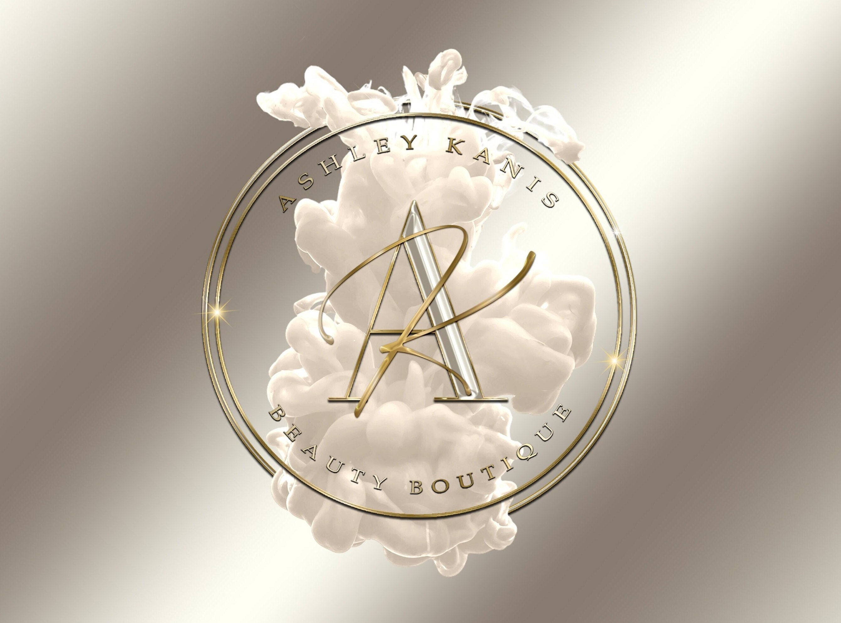 Logo Circle Design Gold