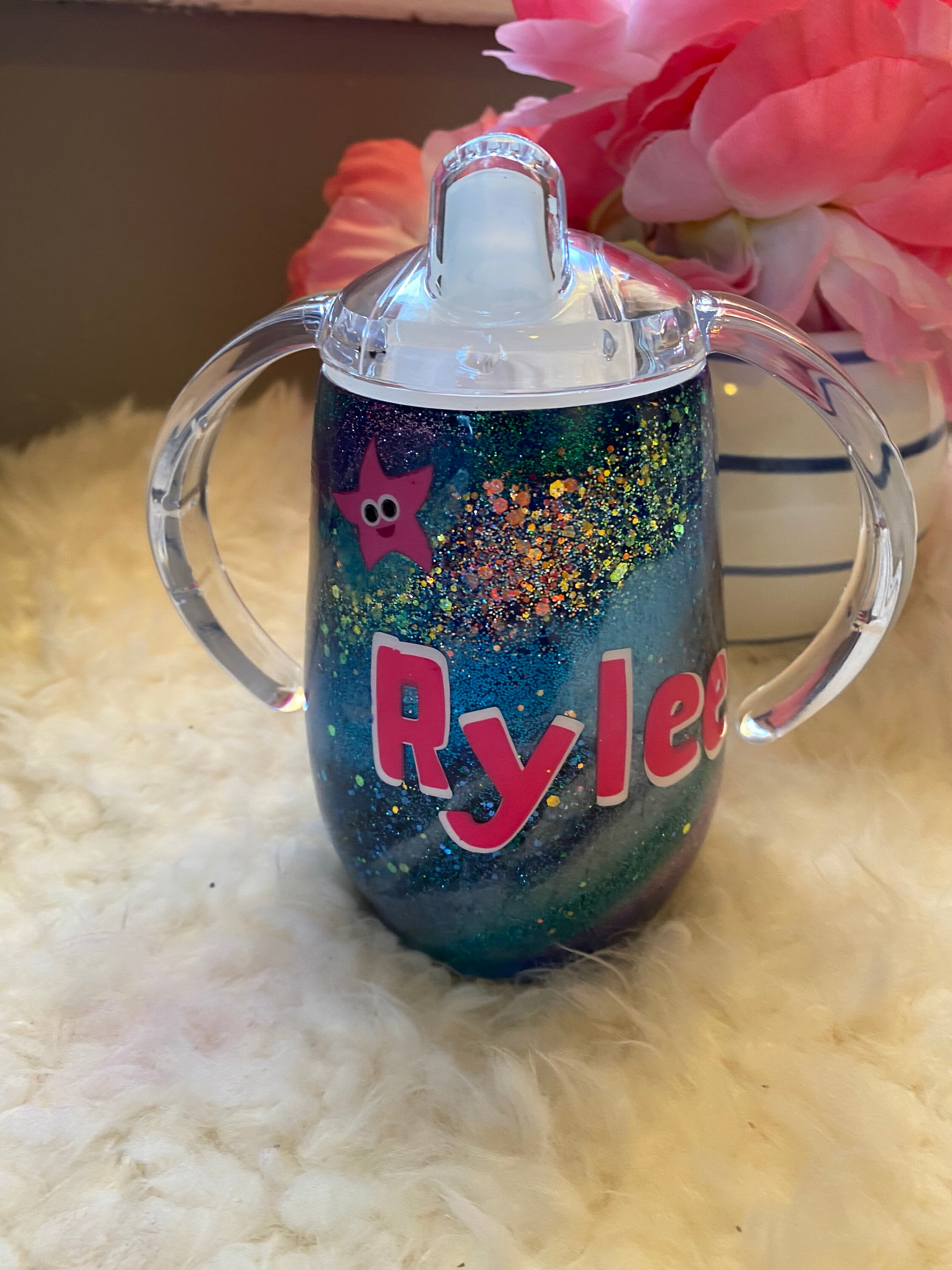 8oz Sippy Glitter Swirl Child s Sippy Cup Personalized With Name 8oz-sippy-glitter-swirl-child-s-sippy-cup-personalized-with-name