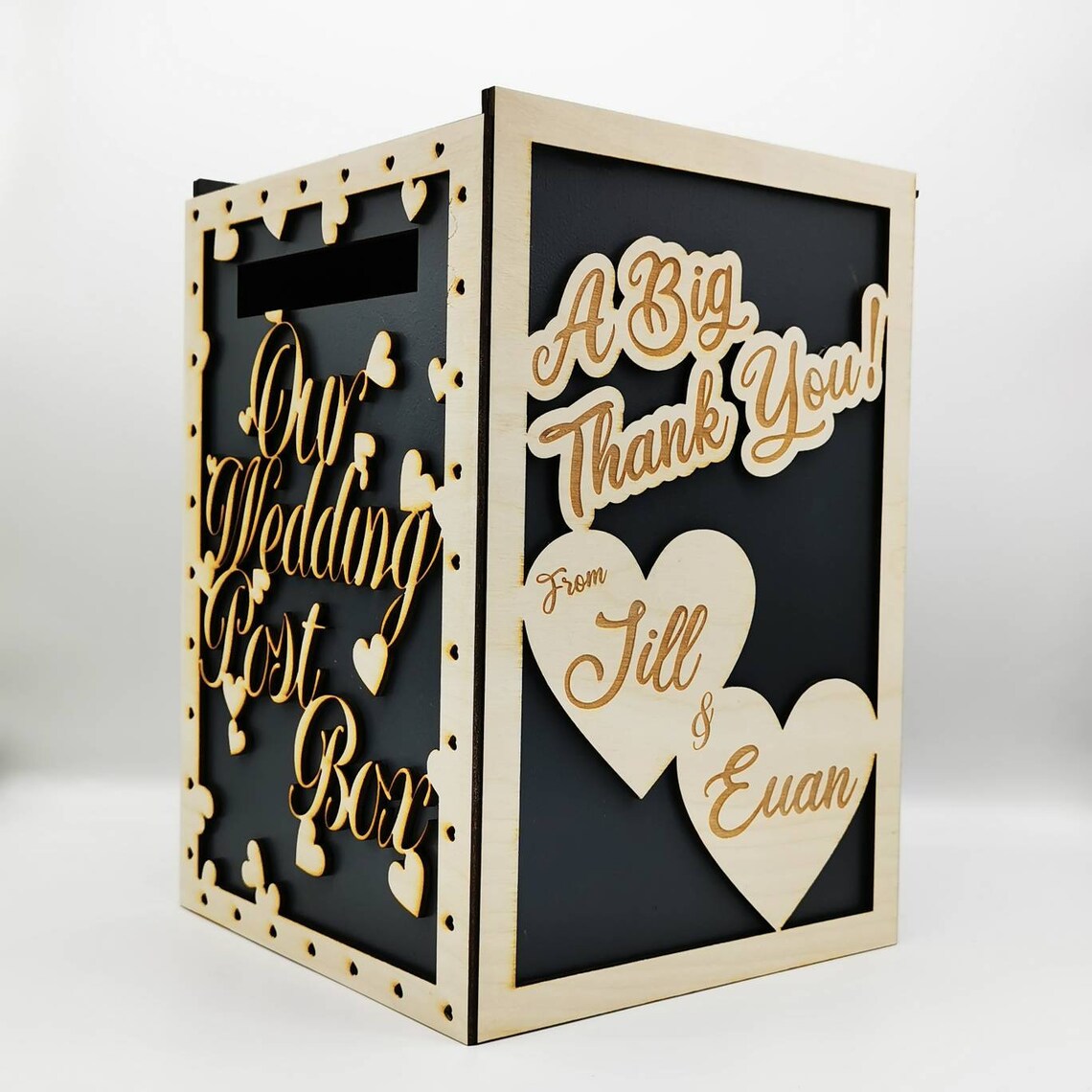 Laser Cut Wedding Envelope Box With Sliding Lid & Mechanism - Etsy