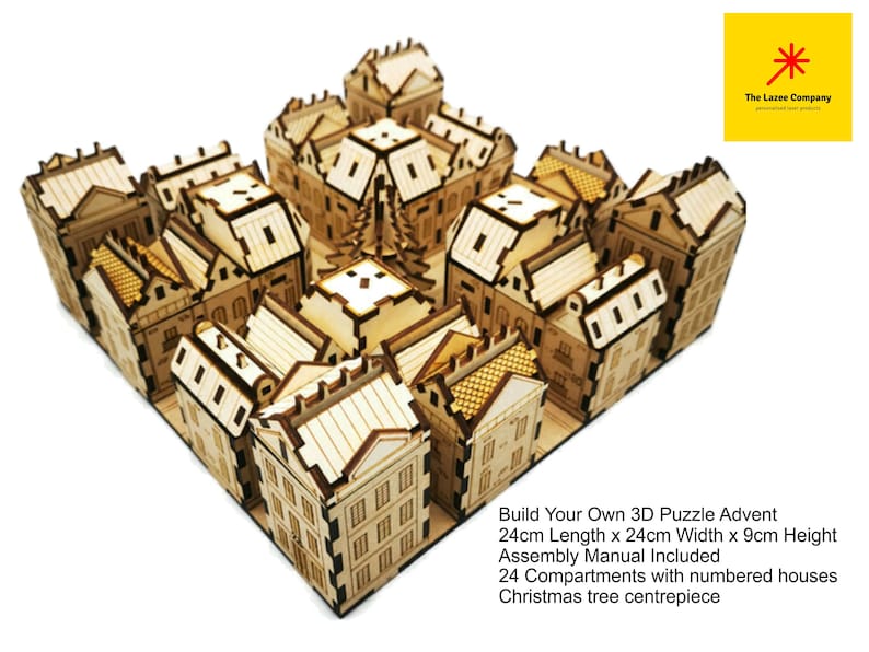 Build Your Own Advent Calendar - Christmas Advent Town - 24 ...