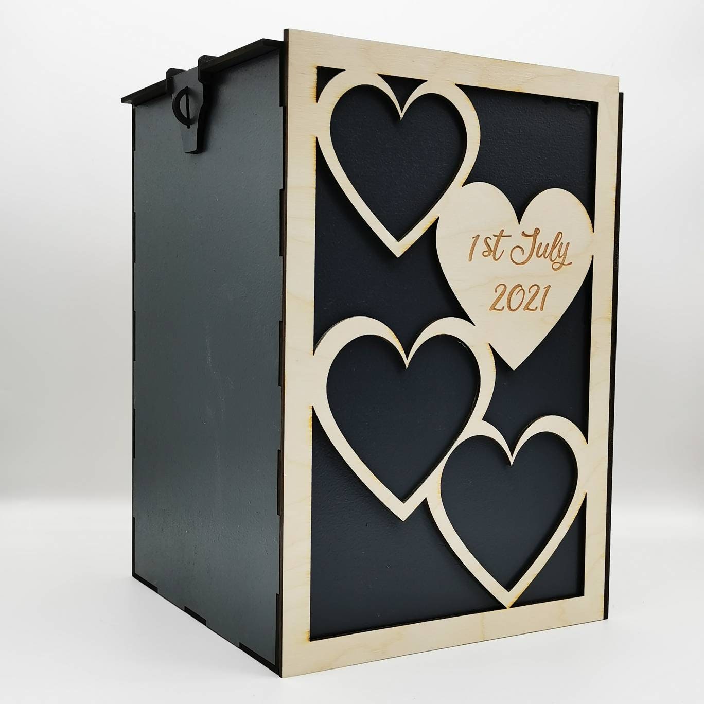 Laser Cut Wedding Envelope Box With Sliding Lid & Mechanism - Etsy