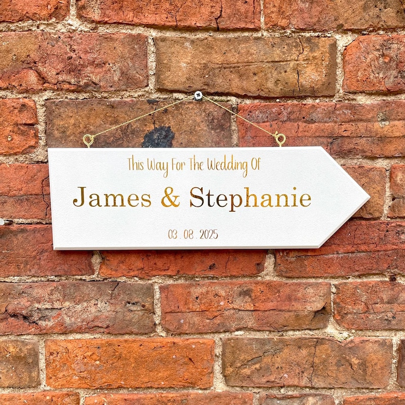 Wedding Arrow Sign - Etsy Australia